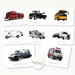 Large Vehicles Flash Cards | Construction & Public Service Trucks ...