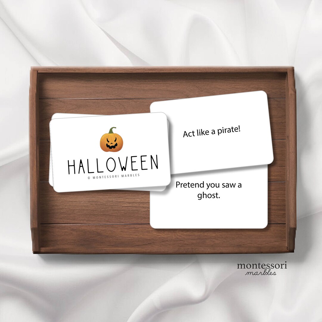 HALLOWEEN Action Cards, Fun Games for Halloween, Halloween Preschool ...