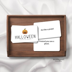 HALLOWEEN Action Cards Fun Games for Halloween Halloween - Etsy