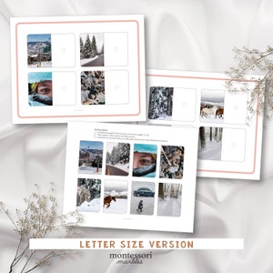 WINTER Complete the Pictures Activity Montessori Inspired - Etsy