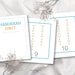 HANUKKAH Counting Cards, Counter Cards, Count 1 to 10, Preschool Math ...