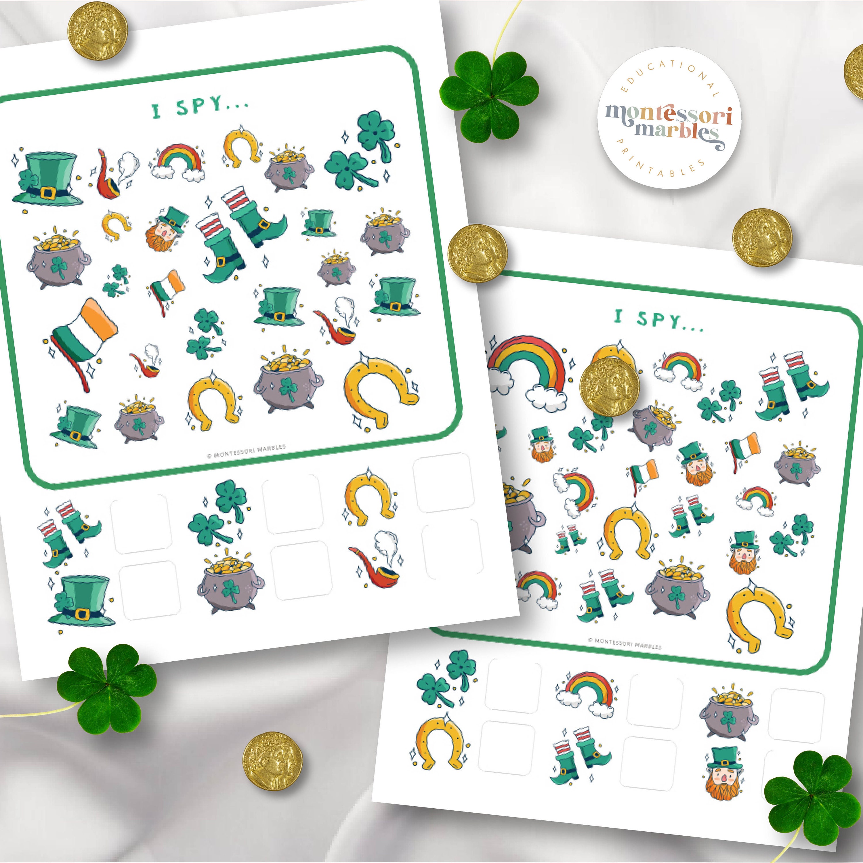 ST. PATRICK'S DAY, I Spy Activity, Fun Printable for Kindergarten ...