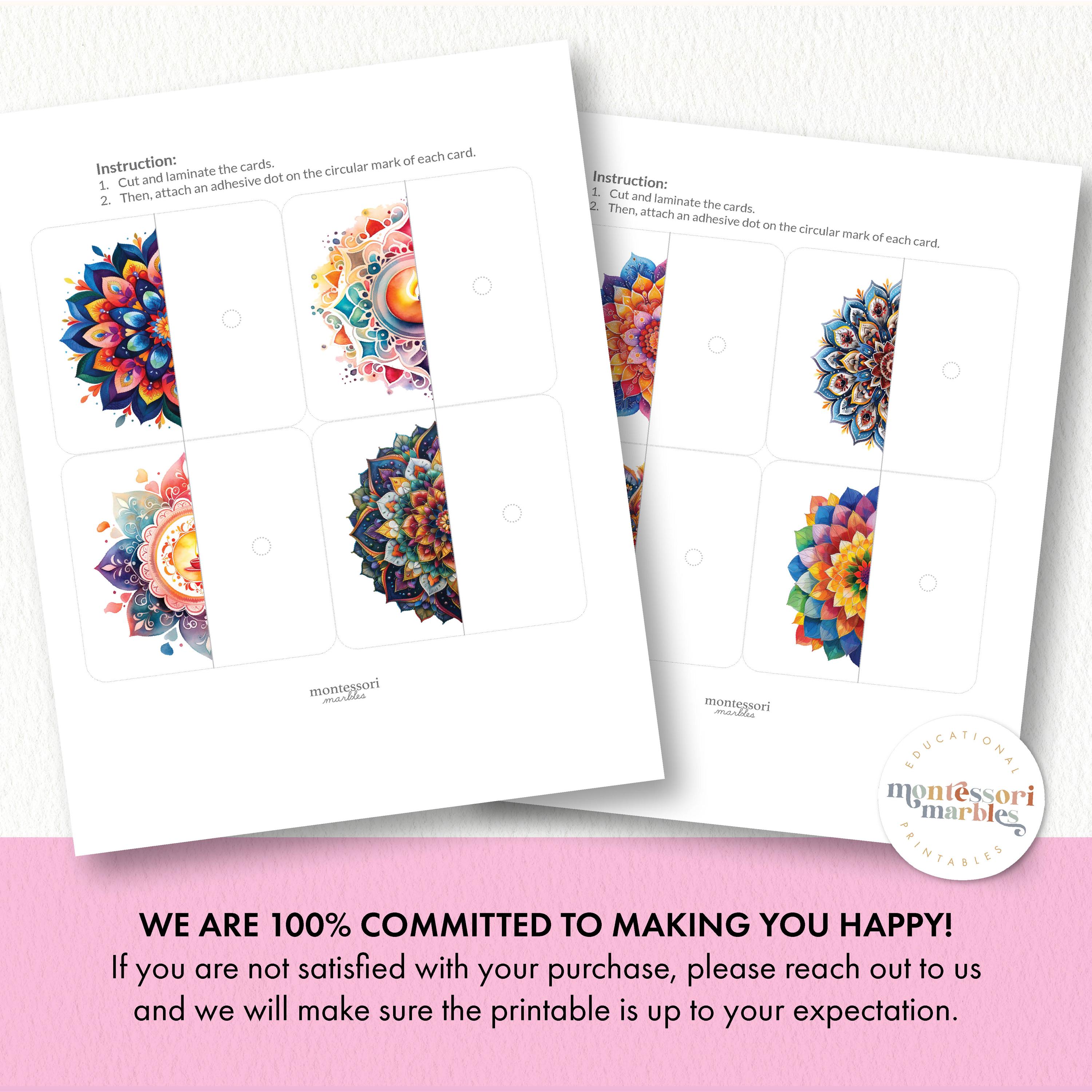 Diwali Rangoli Puzzle | Montessori Visual Discrimination Activity ...