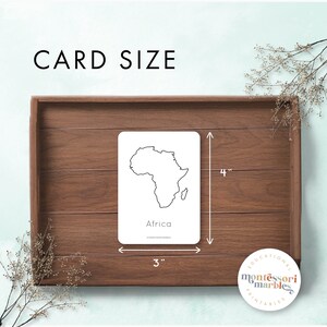 SEVEN CONTINENTS Outline Cards | Montessori Inspired Learning Resources ...