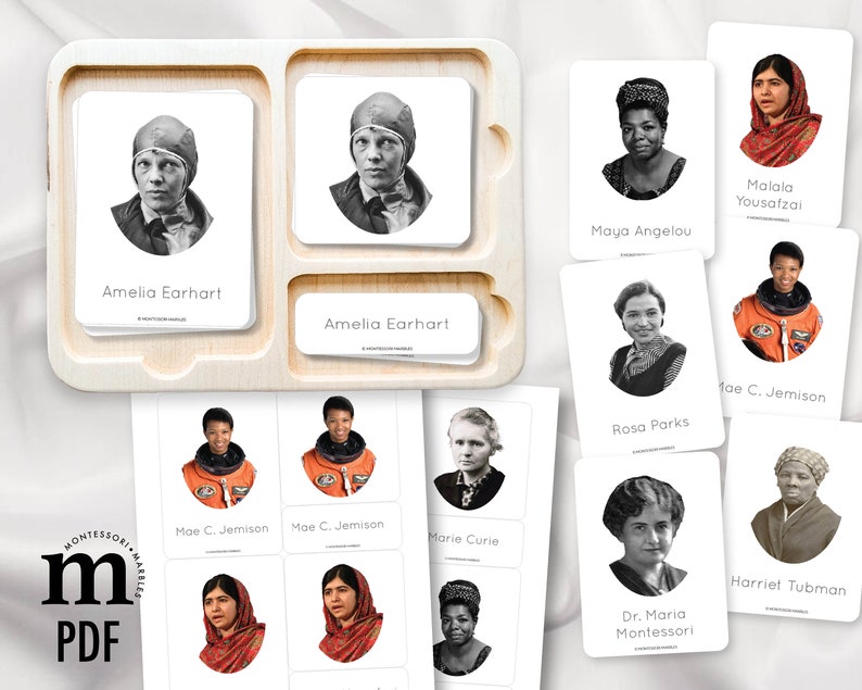 WOMENS HISTORY MONTH Nomenclature Cards Famous Women in - Etsy