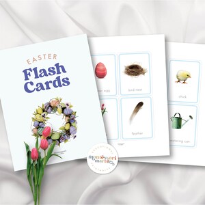 EASTER Flash Cards, Montessori Inspired Printable Vocabulary Cards for ...