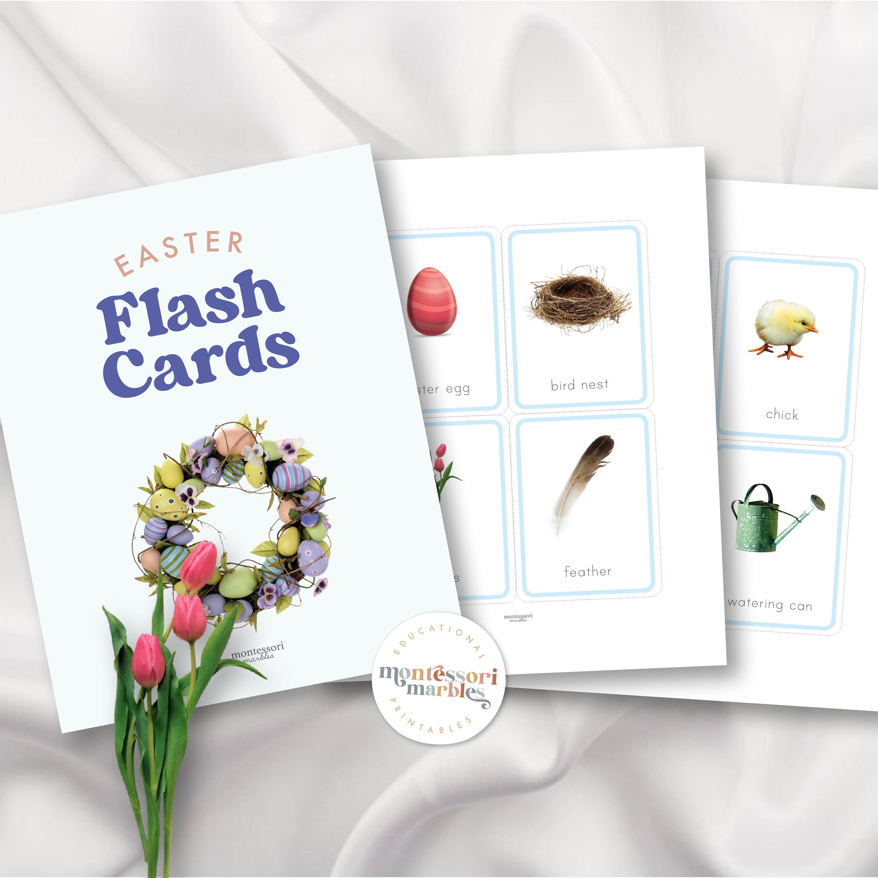 Easter Flash Cards: Montessori Vocabulary With Real Pictures - Etsy