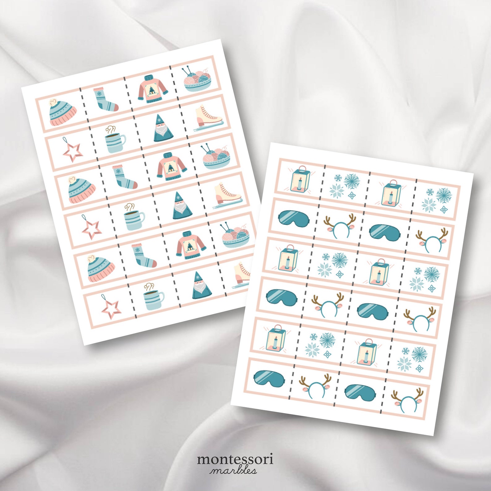 WINTER Cutting Strips Scissors Skills Cutting Skills Fine - Etsy