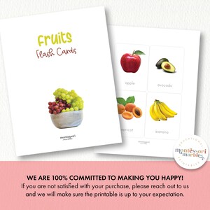 FRUITS Flash Cards | Montessori Inspired Resources With Real Pictures ...
