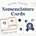 MOON PHASES Picture Matching Outer Space Theme Montessori Inspired ...