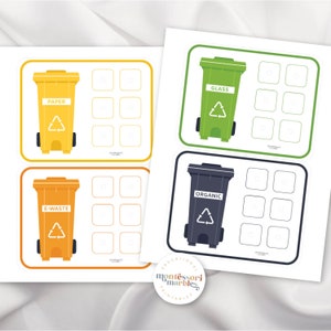 EARTH DAY RECYCLABLE Sorting Cards Montessori Inspired Printable ...