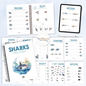 SHARKS Mini Bundle Unit Study | Montessori Inspired Sharks Week ...