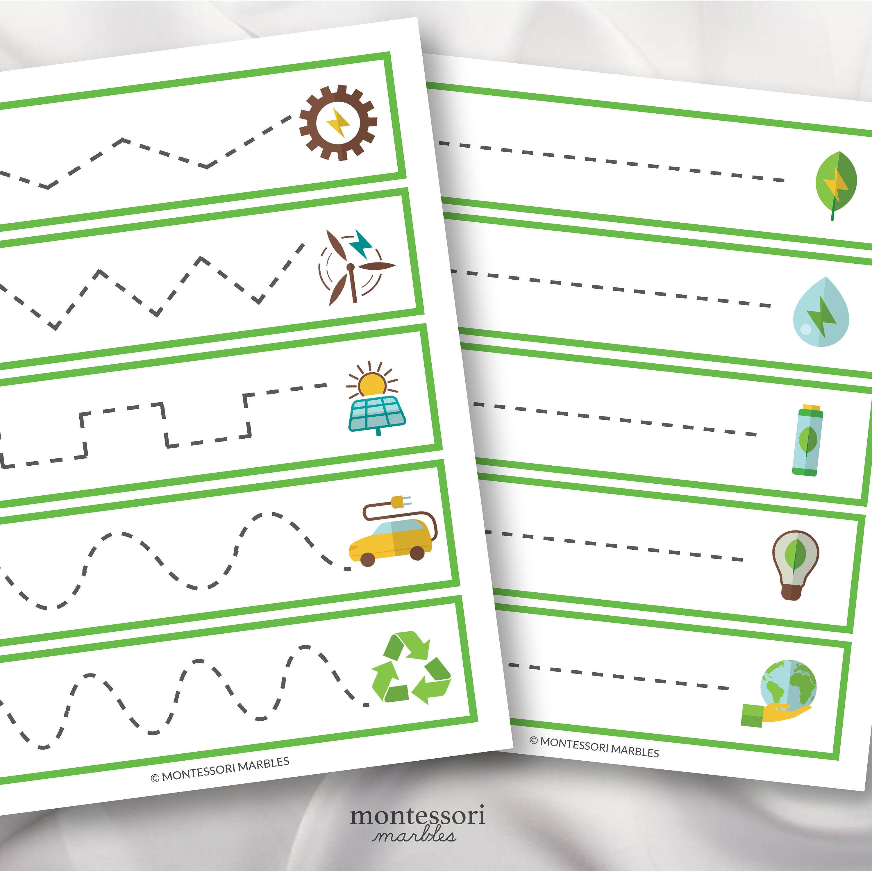 EARTH DAY Cutting Strips Printable Worksheet Activity for - Etsy