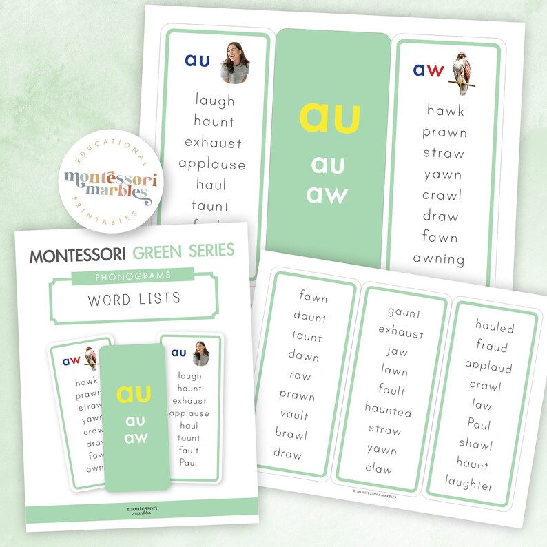 Language Word List Bundle | Montessori Language | Early Reading ...