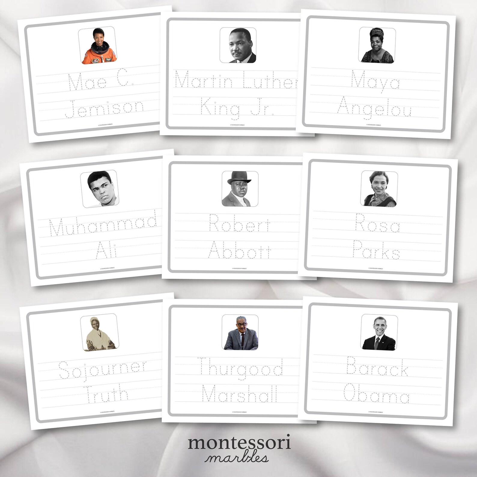 BLACK HISTORY MONTH Tracing Names of Famous African Americans - Etsy