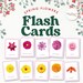 SPRING FLOWERS Flash Cards, Montessori Inspired Printable Vocabulary ...