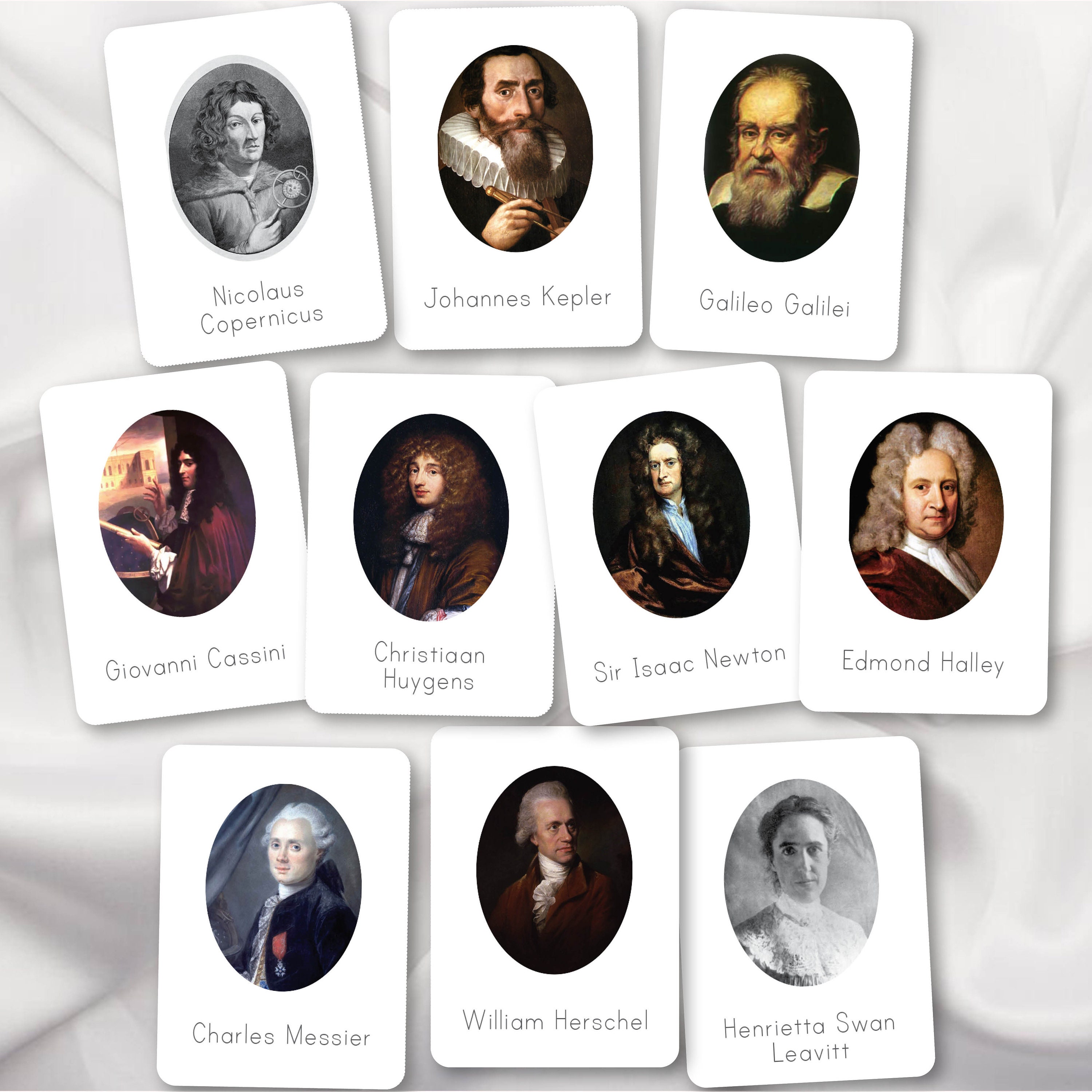 FAMOUS ASTRONOMERS Nomenclature Cards Montessori - Etsy