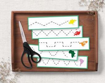 7 Continent Pin Poking Set (Instant Download) - Etsy
