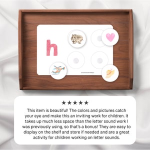 BEGINNING SOUNDS Sorting Cards, Montessori Activity Cards, Learning ...