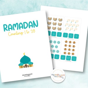 RAMADAN Counting 1 to 20, Kindergarten Printable Worksheet Activities ...