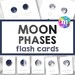 CURSIVE MOON PHASES Montessori Nomenclature Cards Montessori - Etsy
