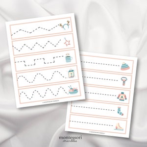 WINTER Cutting Strips, Scissors Skills, Cutting Skills, Fine Motor ...