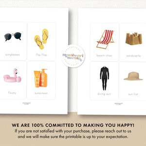 SUMMER Flash Cards | Summer Vocabulary Builder | Montessori Inspired ...