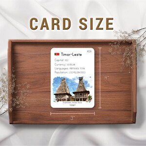 ASIA Fact Cards With Watercolor Painting of Landmarks Montessori ...