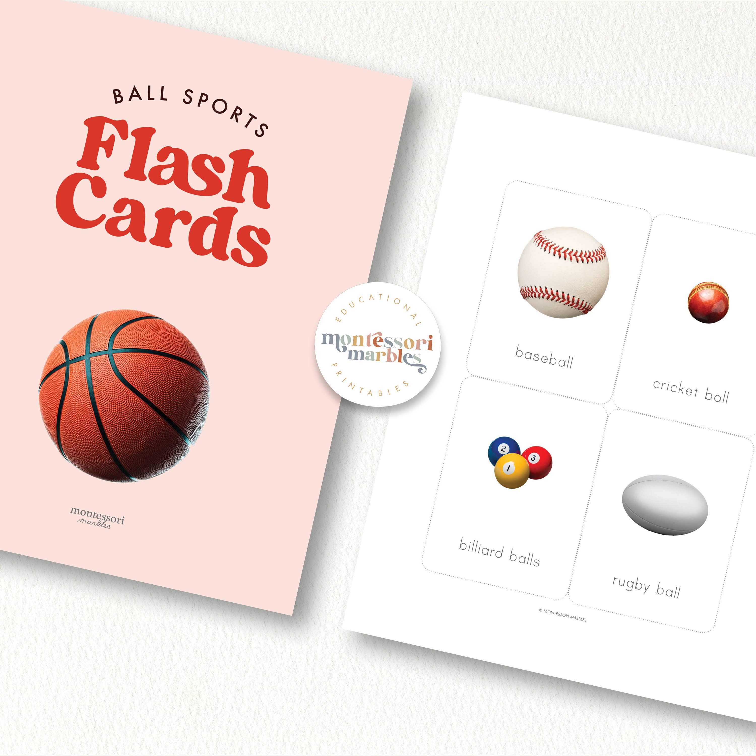 Ball Sports Flash Cards | Montessori Sports Nomenclature | Kids ...