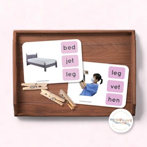 BUNDLE PACK Montessori Pink Series | Name the Objects Short A,E,I,O,U ...