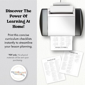 MONTESSORI 3-6 CURRICULUM CHECKLIST | Printable Record for Guides ...