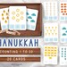 HANUKKAH Counting Flash Cards, Montessori Math Prek Clip Card Activity ...