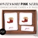 CURSIVE Montessori Nomenclature Cards Pink Series CVC Words - Etsy