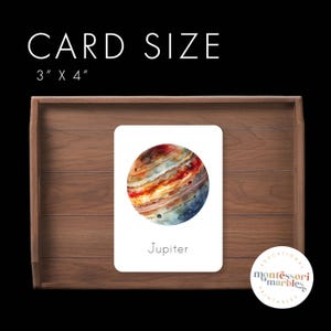 SOLAR SYSTEM Flash Cards | 10 Flash Cards | Montessori Inspired ...