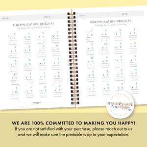 LEVEL 1 Multiplication Drills | Single Digit Multiplication | First ...