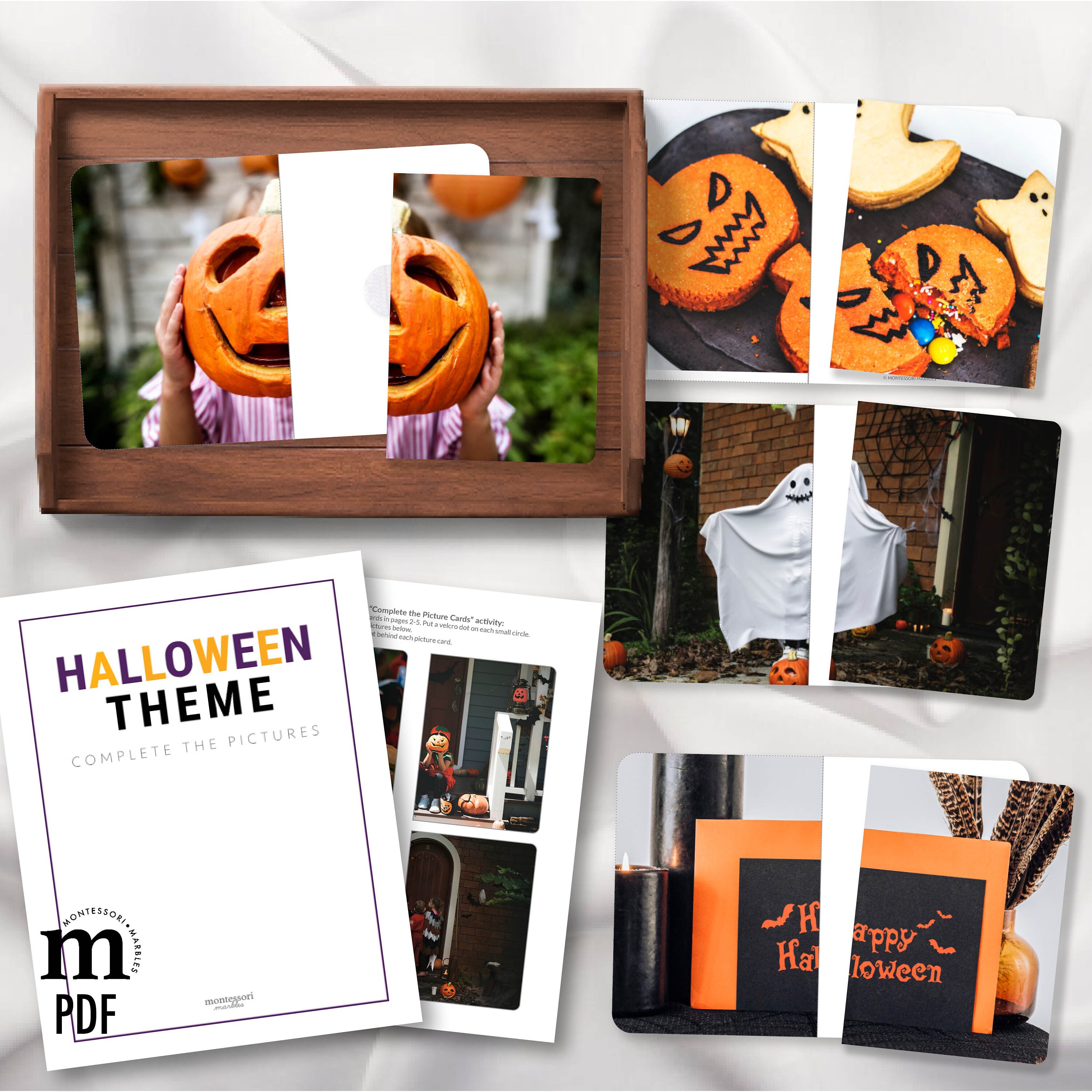 HALLOWEEN Montessori Picture Matching Activity Toddlers - Etsy