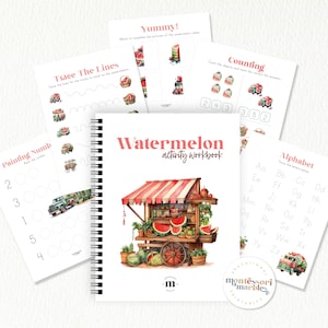 WATERMELON Activity Workbook | Fun Printable for Summer | Morning Prek ...