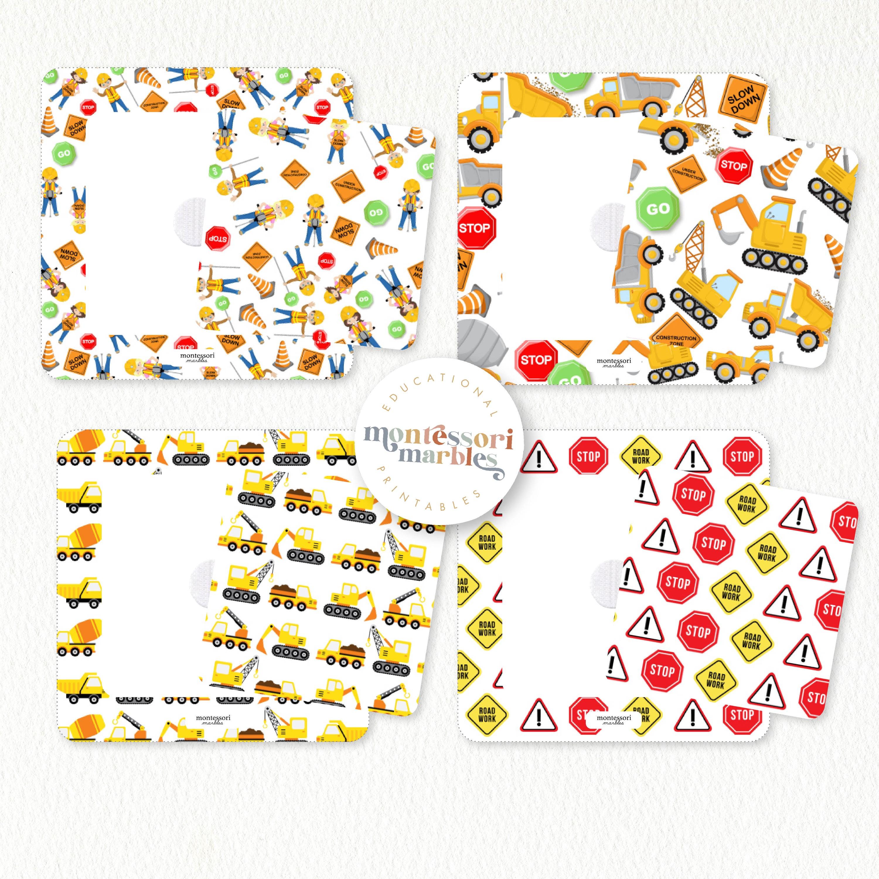 Construction Pattern Matching Puzzle | Montessori Toddler Visual ...