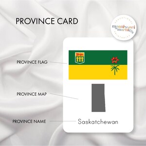 Canada Province Fact Cards | Montessori Geography Flash Cards ...