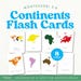 Seven Continents Flash Cards: Montessori Geography (digital Download ...