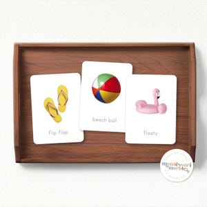 SUMMER Flash Cards | Summer Vocabulary Builder | Montessori Inspired ...