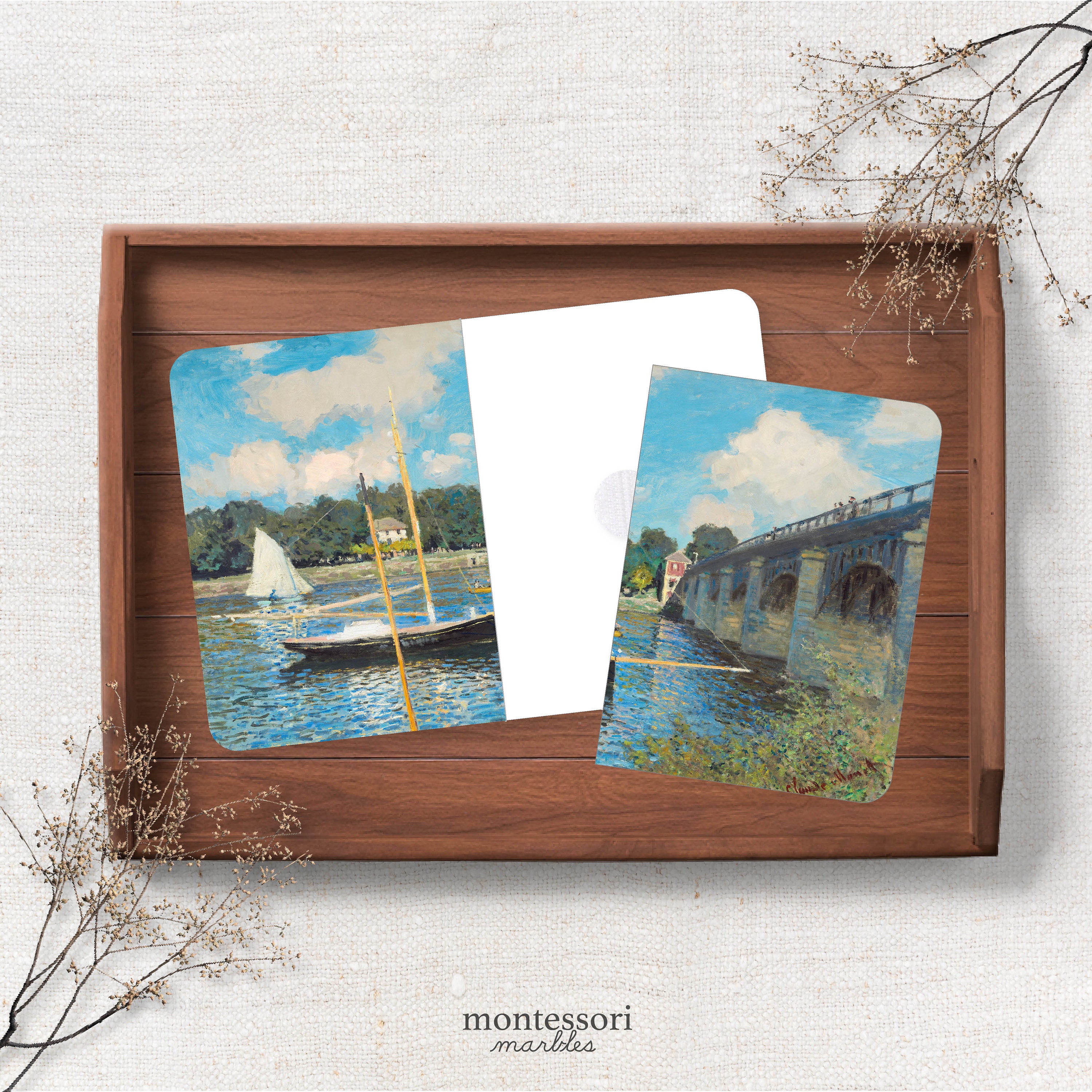 CLAUDE MONET Complete the Picture Cards Activity for Famous - Etsy