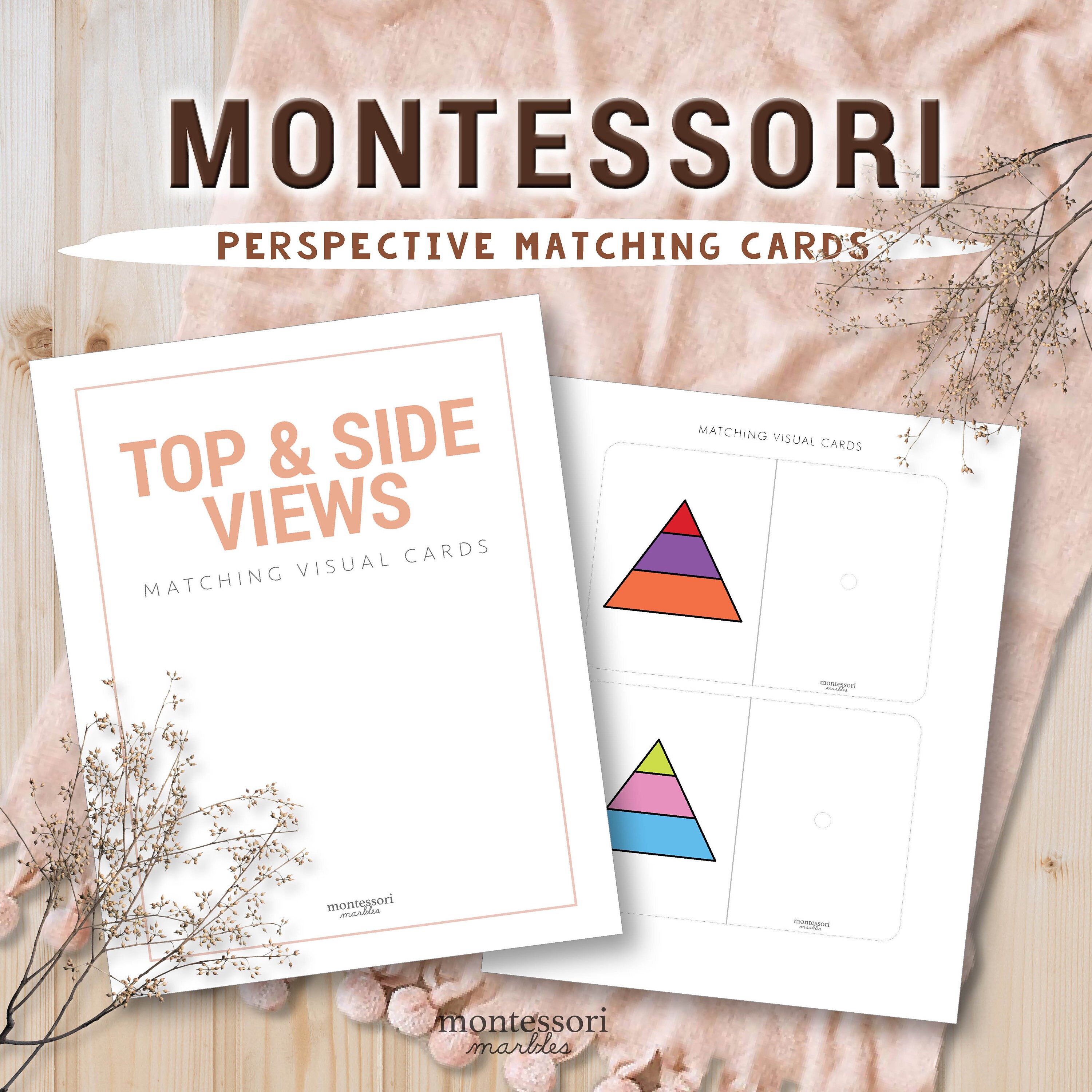 MATH PERSPECTIVE Top View and Side View Matching Cards - Etsy