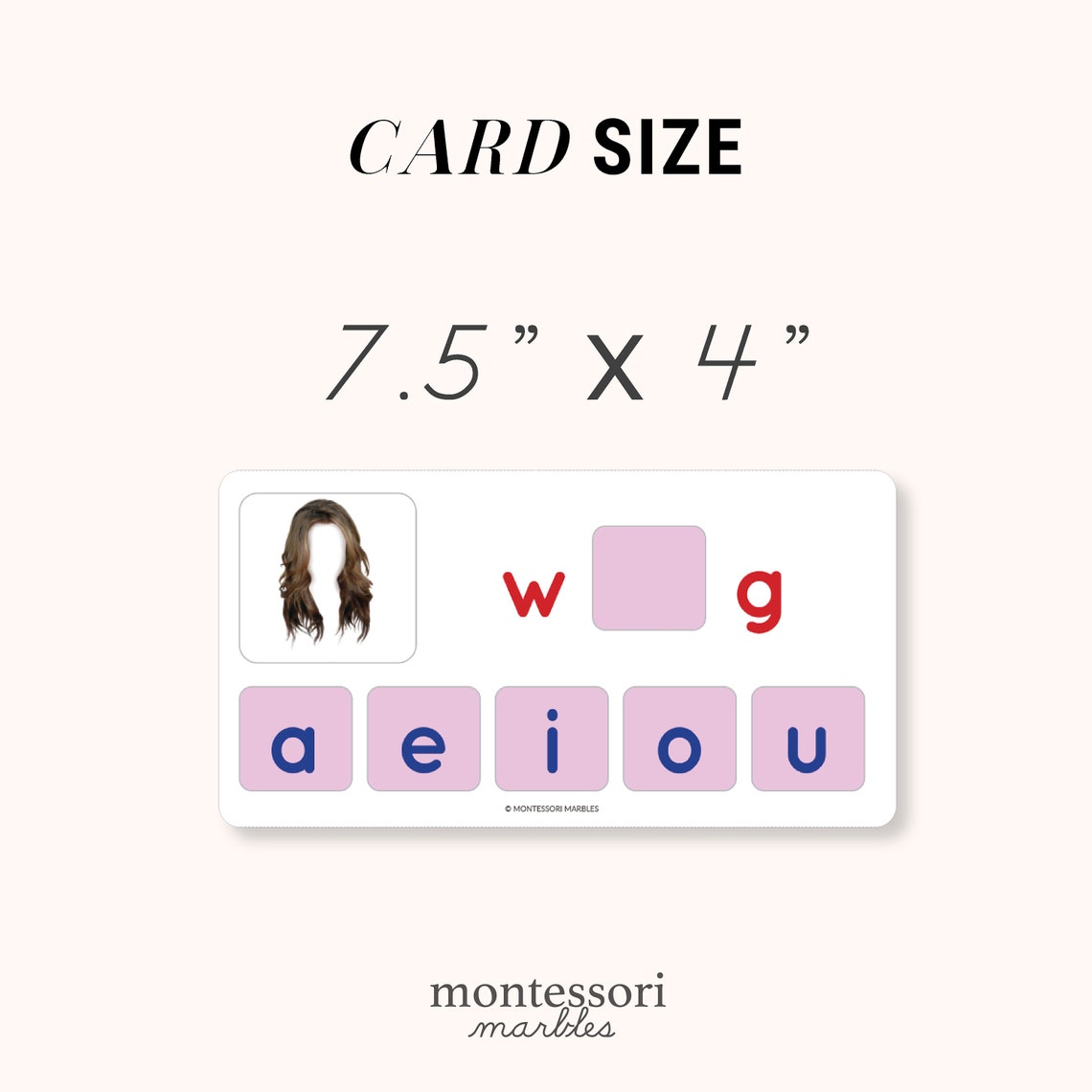 Montessori Pink Series Missing Vowel Short I Printable | Etsy