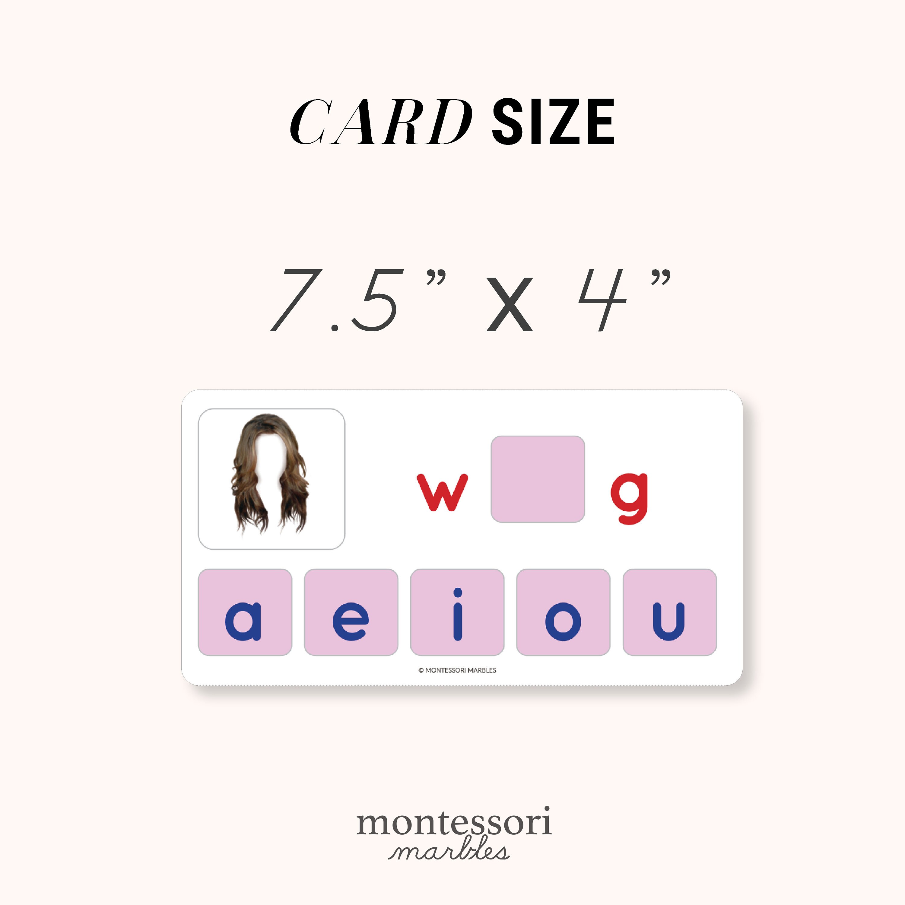 Montessori Pink Series Missing Vowel Short I Printable - Etsy