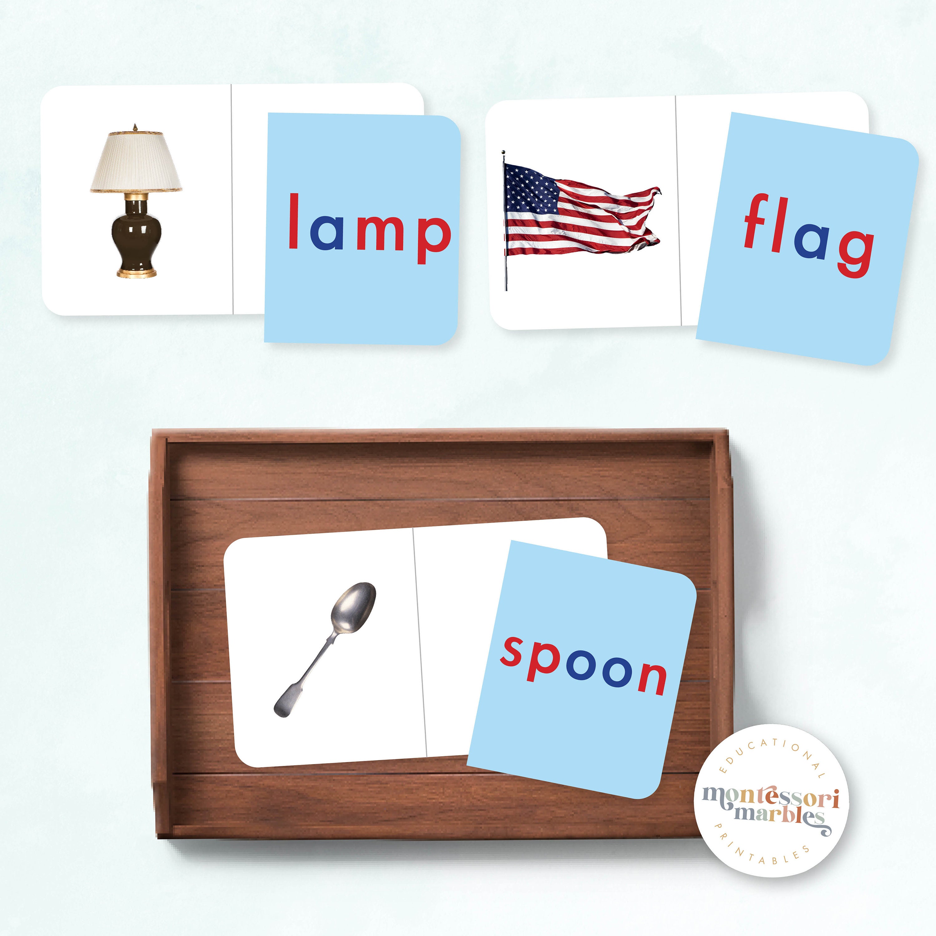 MONTESSORI BLUE SERIES Pairing Cards Montessori Language Activities for ...