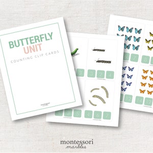 BUTTERFLY Counting 1 to 20 Kindergarten Math Learn to Count - Etsy