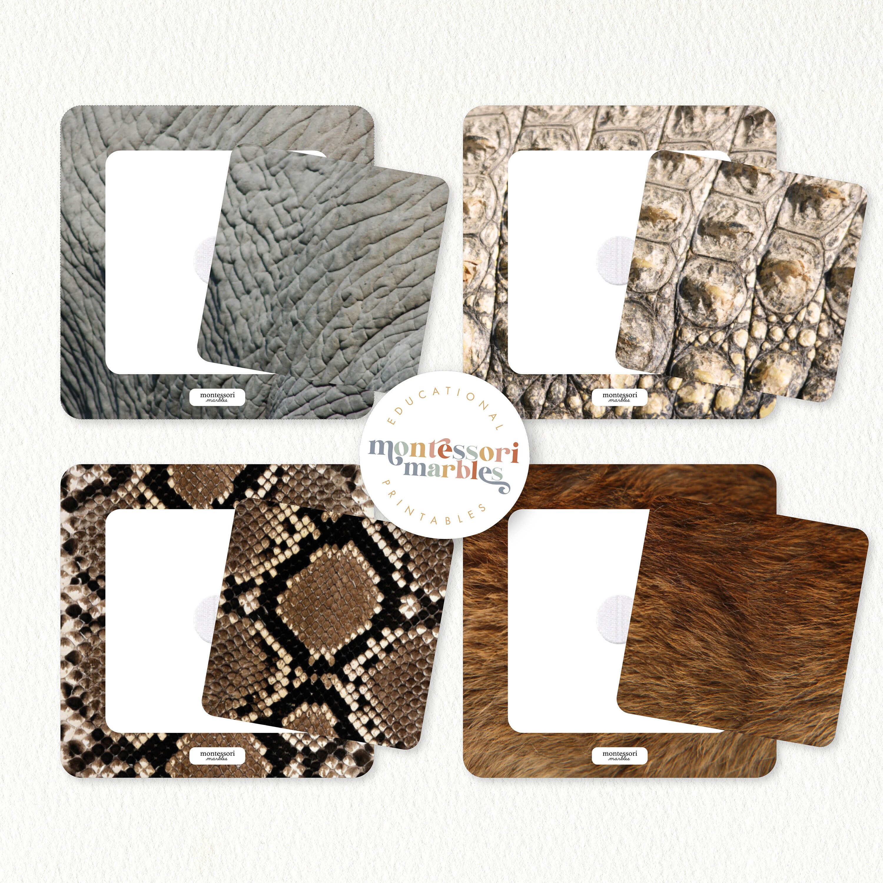 Safari Jungle Animals Pattern Matching 16 Puzzles | Two-piece Visual ...