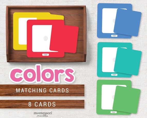COLORS MATCHING Puzzle Activity Montessori Inspired Visual - Etsy