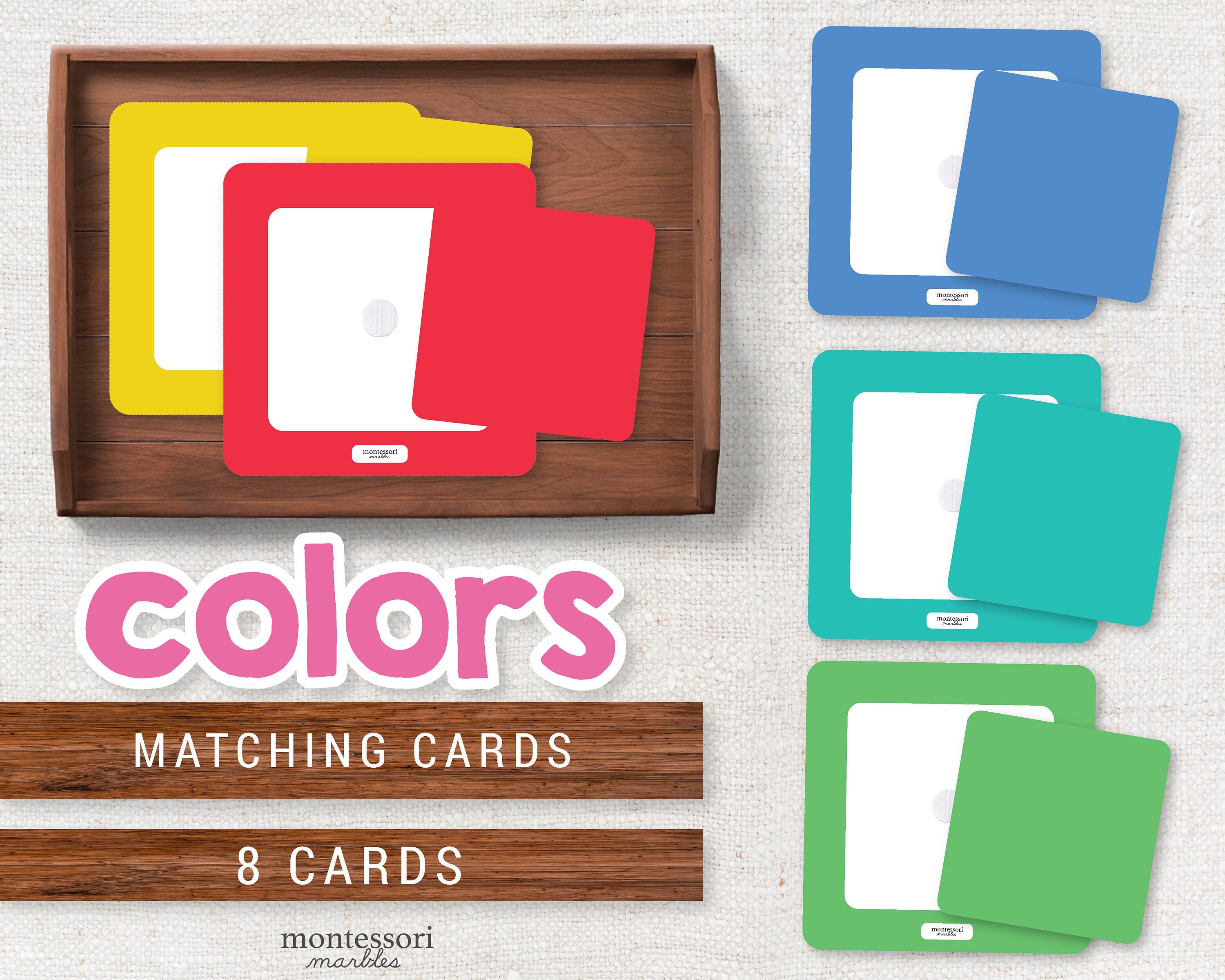 COLORS MATCHING Puzzle Activity Montessori Inspired Visual - Etsy